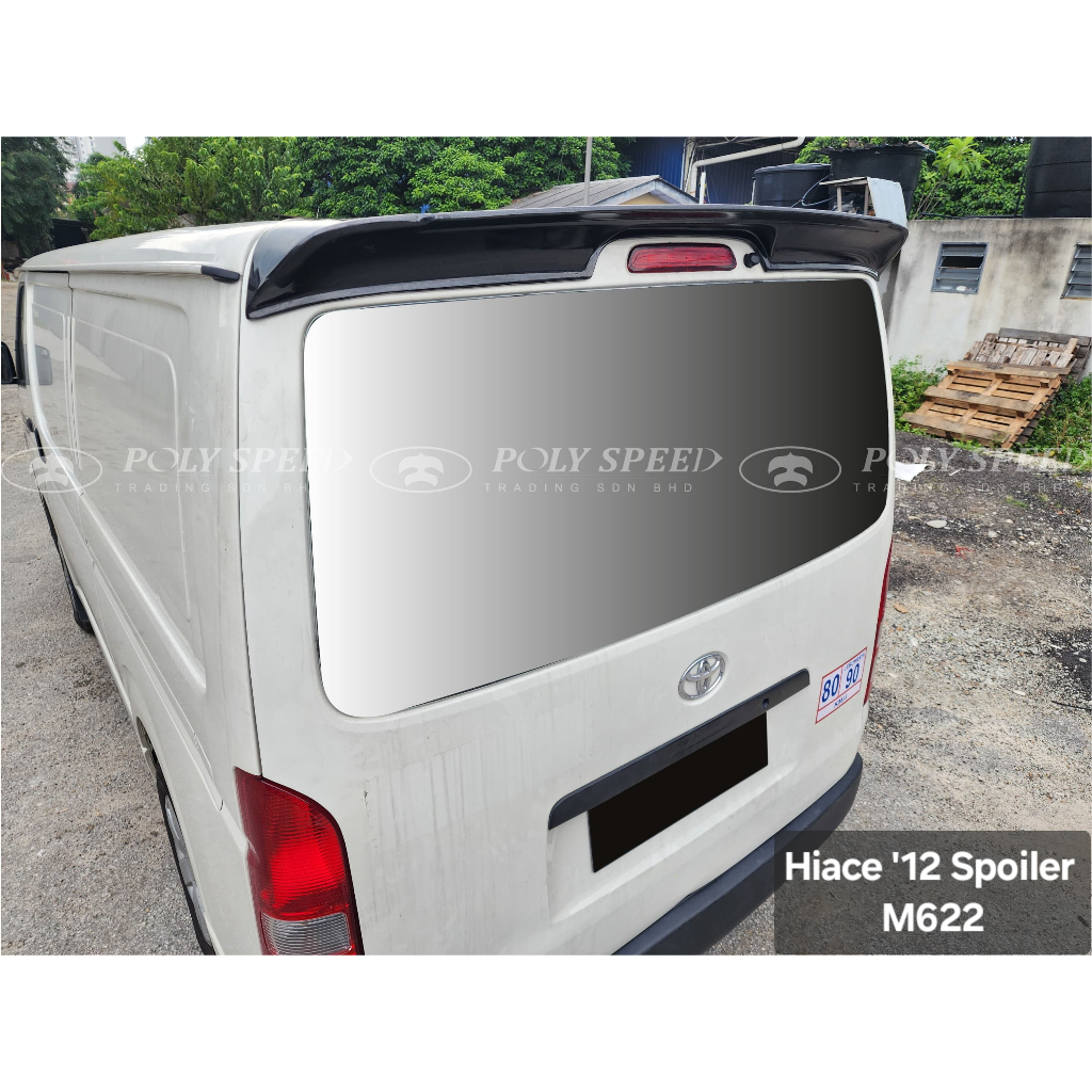 Toyota Hiace Van 2012 Spoiler Fiber Low Roof Body Kit Ready Stock ...