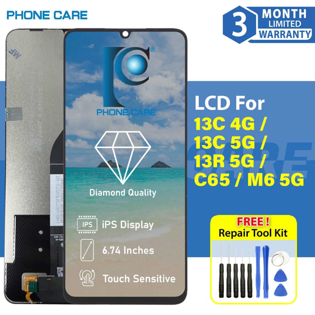 Lcd For Redmi 13C / Redmi 13C 5G / Redmi 13R 5G / Poco C65 / Poco M6 5G ...