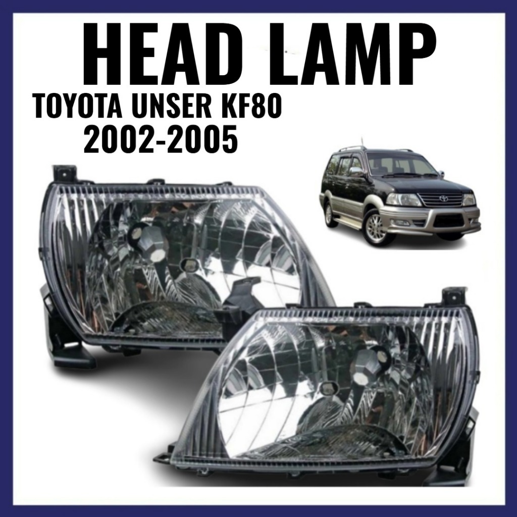 TOYOTA UNSER KF80 2002 2003 2005 YEAR FRONT HEAD LIGHT LAMP LAMPU DEPAN ...