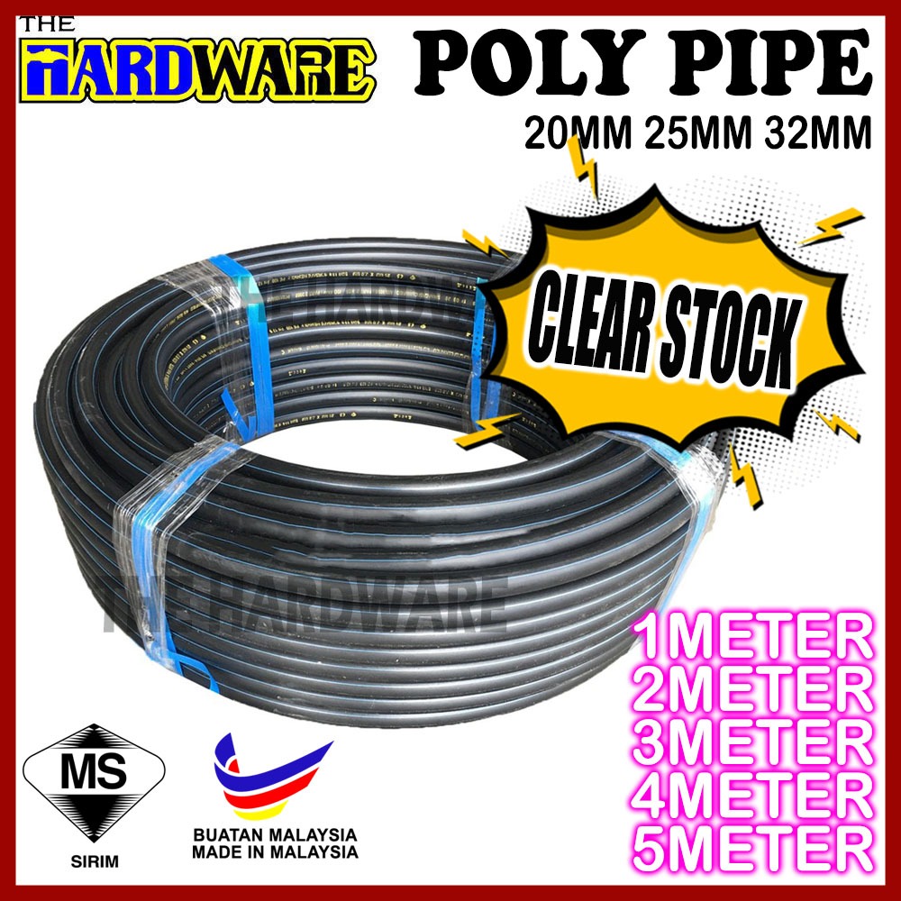 [CLEAR STOCK] POLY PIPE SIRIM 20mm 25mm 32mm | Shopee Malaysia