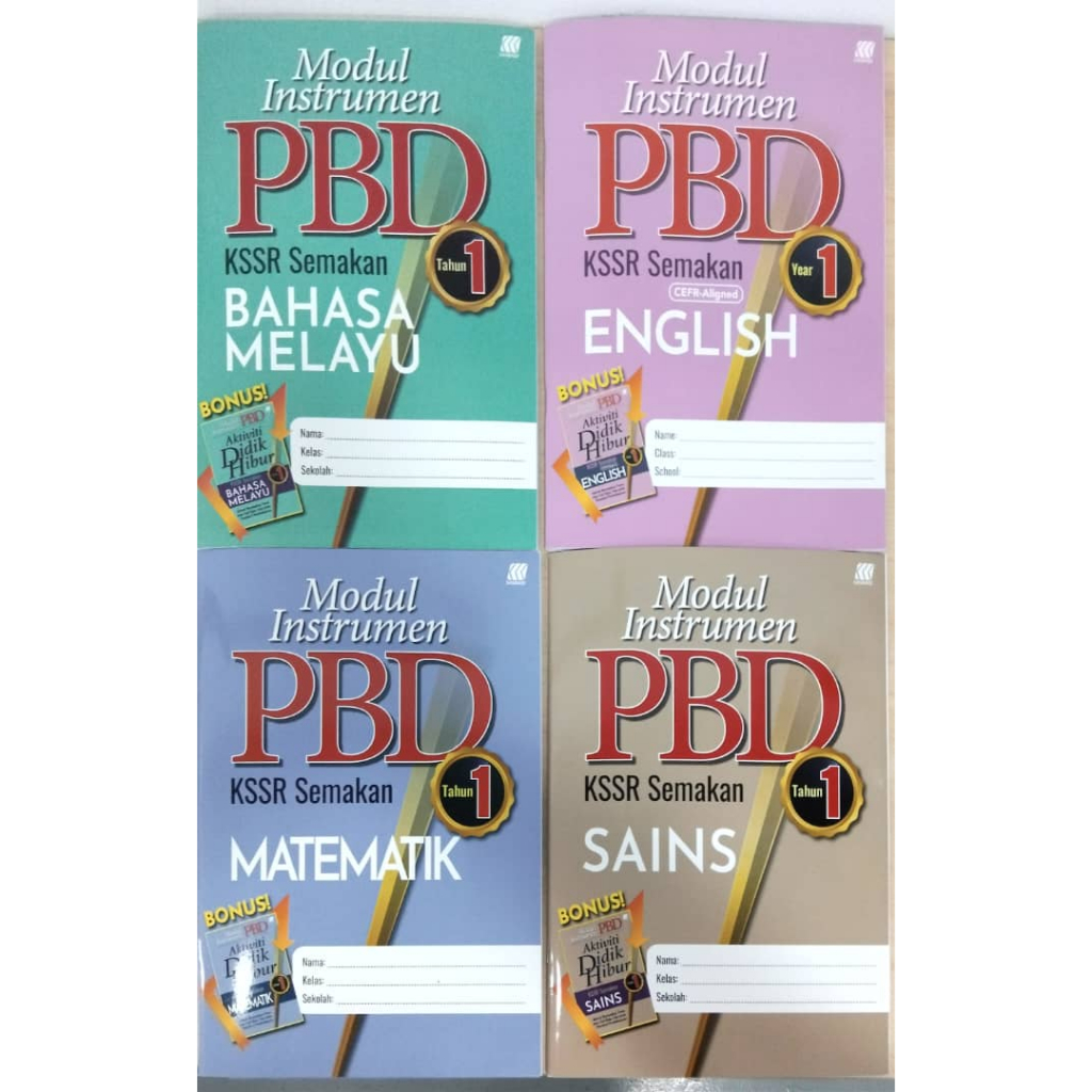 BUKU LATIHAN SASBADI MODUL INSTRUMEN PBD KSSR TAHUN 1 | Shopee Malaysia