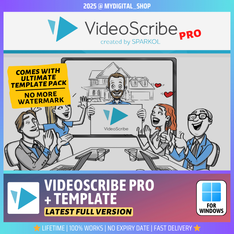 VideoScribe Pro 2025 v3.7.3 + Ultimate Template Pack | For Windows Only ...