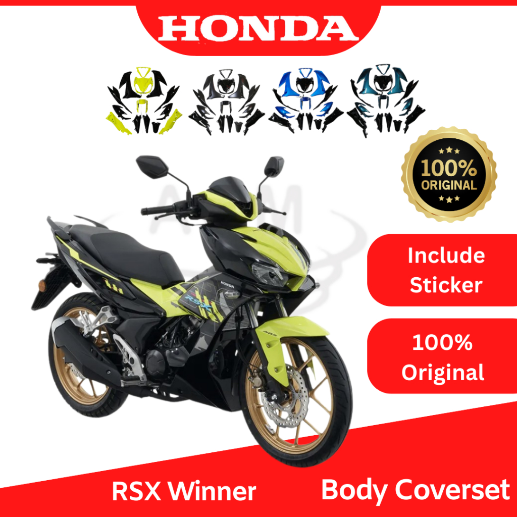 (Include Sticker) HONDA RSX Winner 100% Original BSH Full Body Cover ...