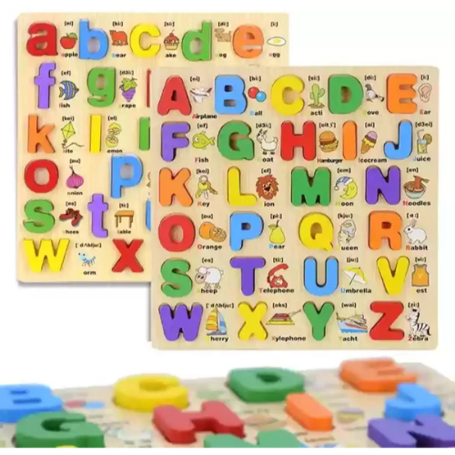 MAINAN Kids Early Learning English Letters ABC Wooden Children Alphabet ...
