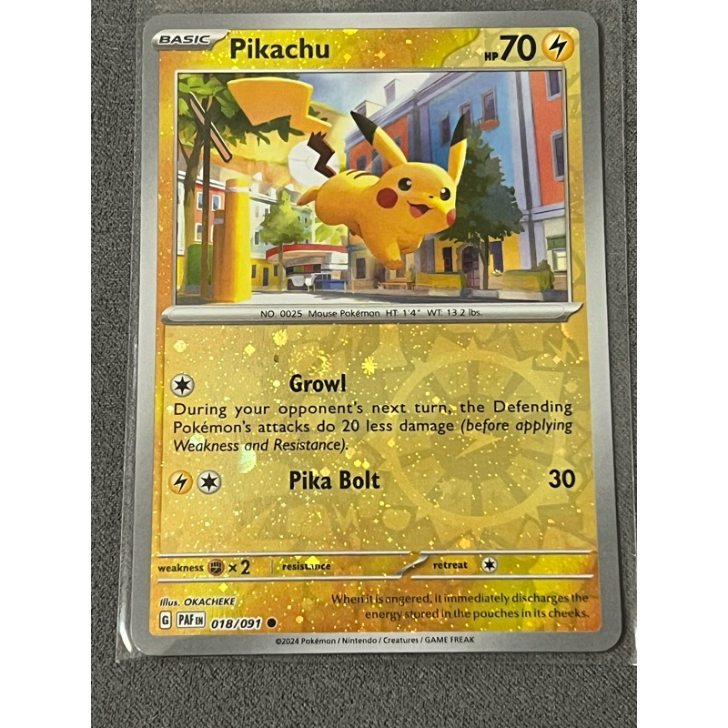 Pokemon TCG Promo - Pikachu - 018/091 (Reverse Cosmos Holo) | Shopee ...