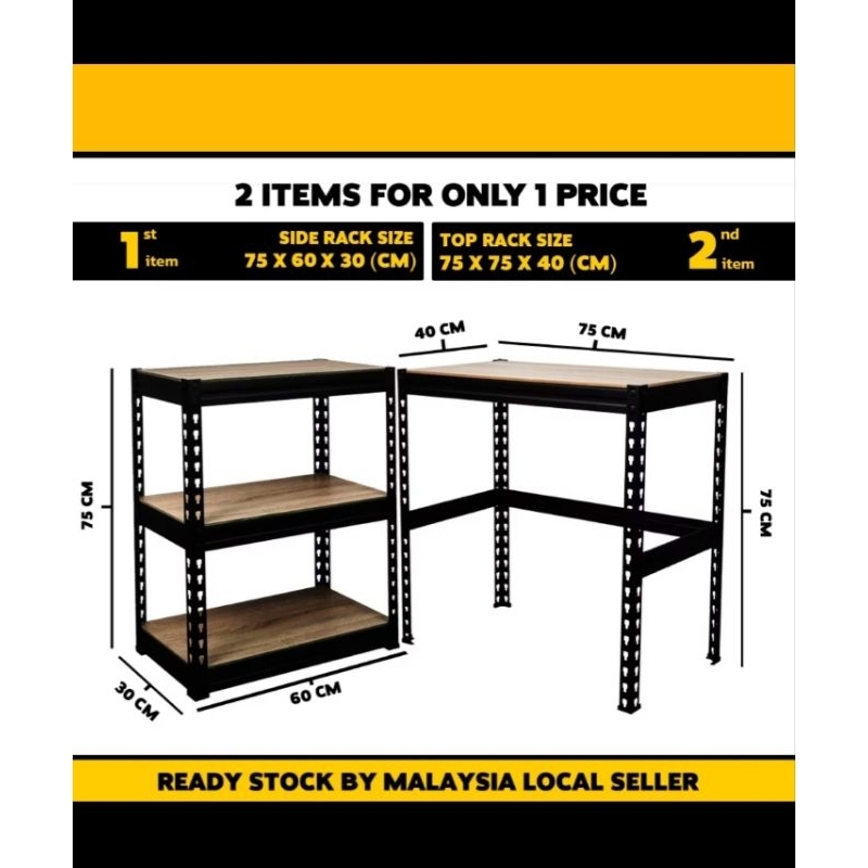 Rak Dapur Gas Serbaguna Kitchen Rack Shelf Rak Besi Bertingkat Penapis ...