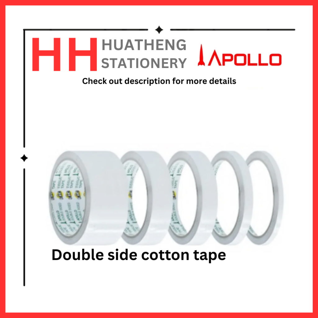 Apollo double side coated tape／tissue tape /double slide tape ( cotton ...