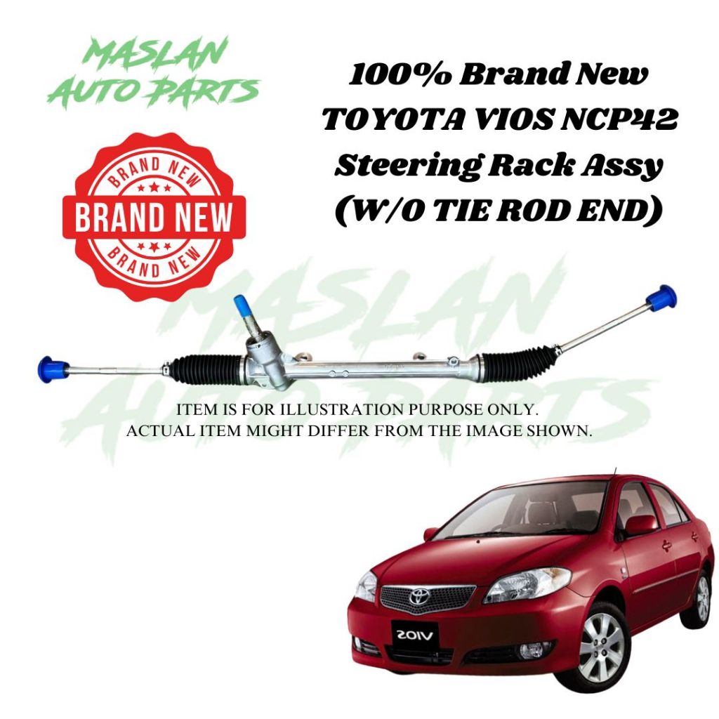 Toyota VIOS NCP42 100% Brand New OEM Power Steering Rack (W/O Tie Rod ...