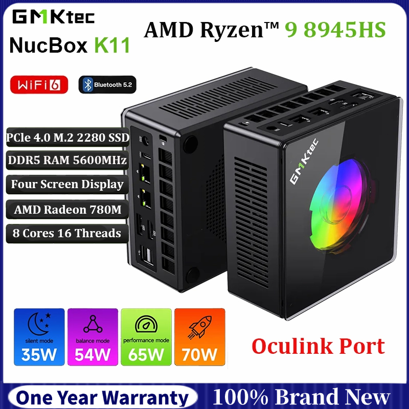 GMKtec NucBox K11 MINI PC AMD Ryzen™ 9 8945HS Radeon 780M Oculink Port ...