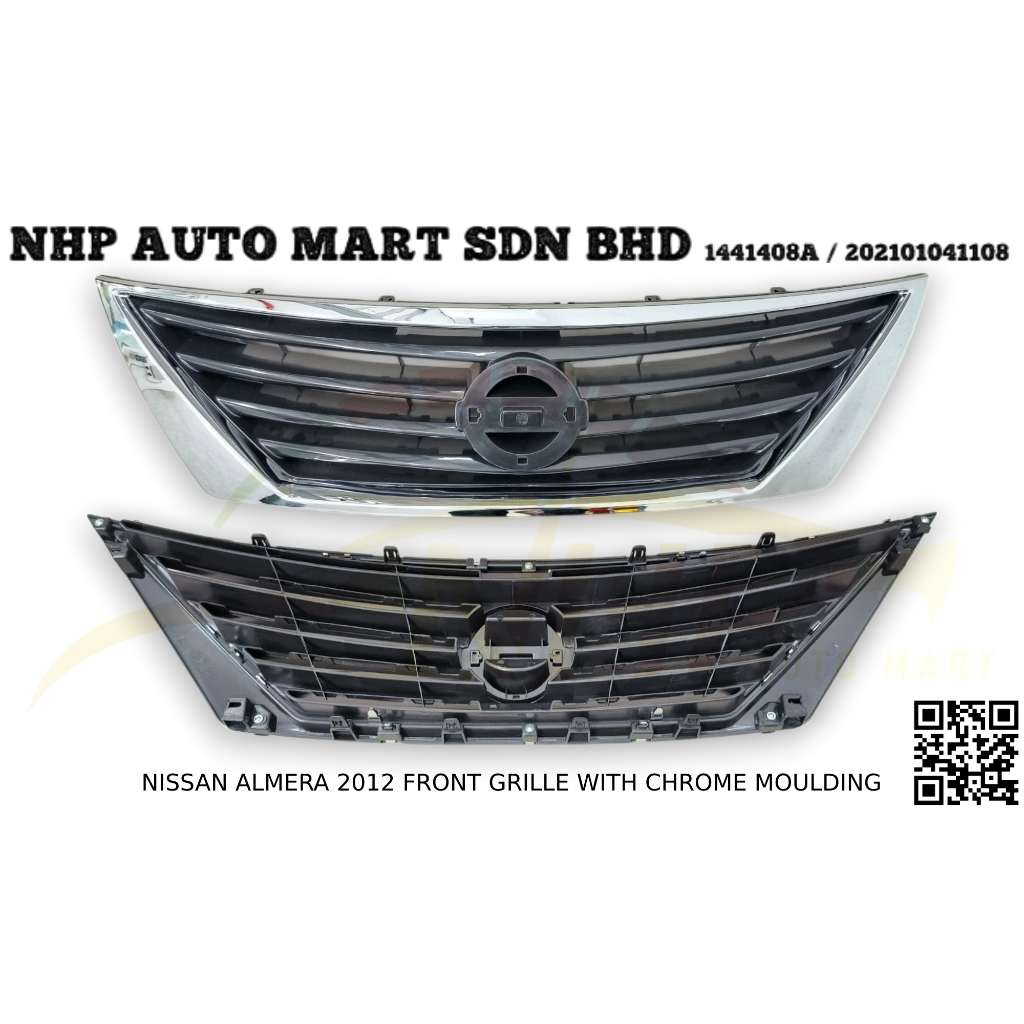 NISSAN ALMERA N17L 2012 - 2015 YEAR FRONT GRILLE / DEPAN SARONG / FRONT ...