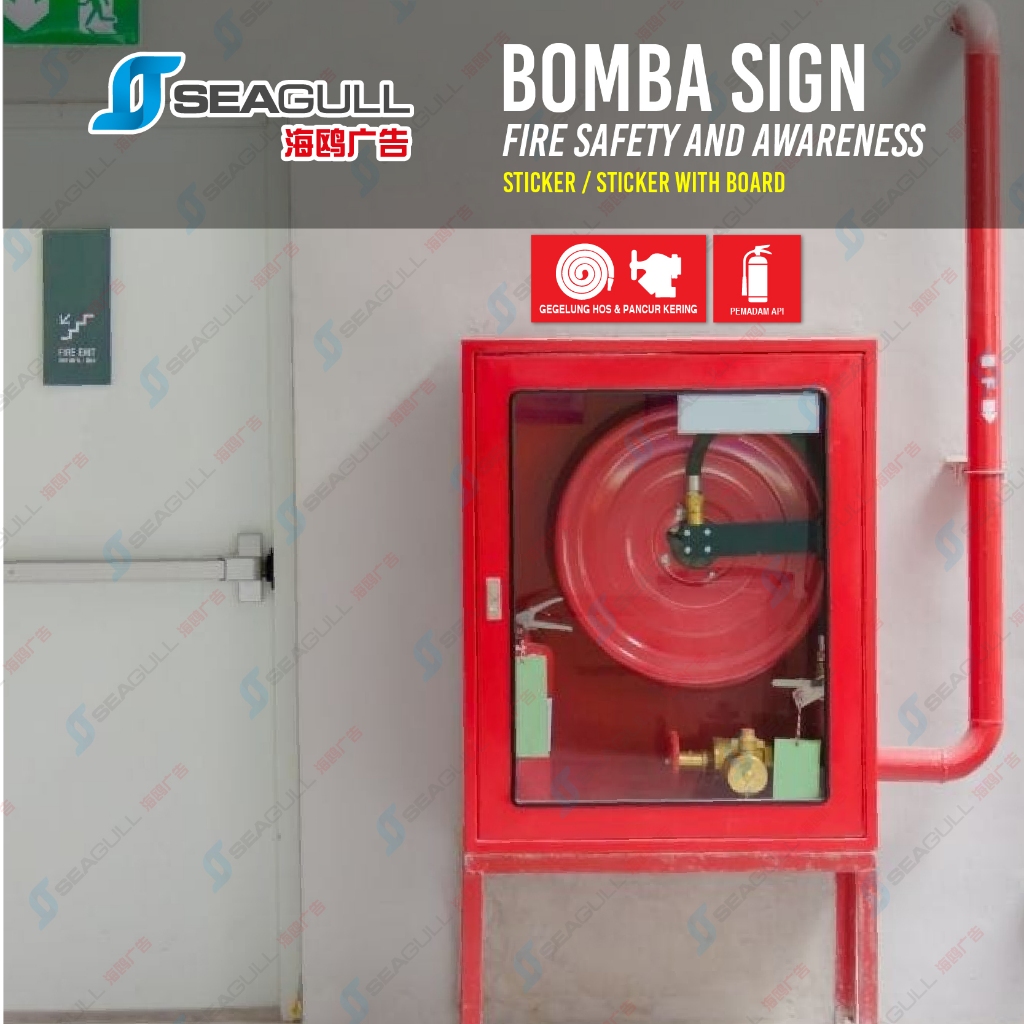Fire Extinguisher Pemadam Api Sign Fire Hose Reel Gelung Hos Api Bomba ...