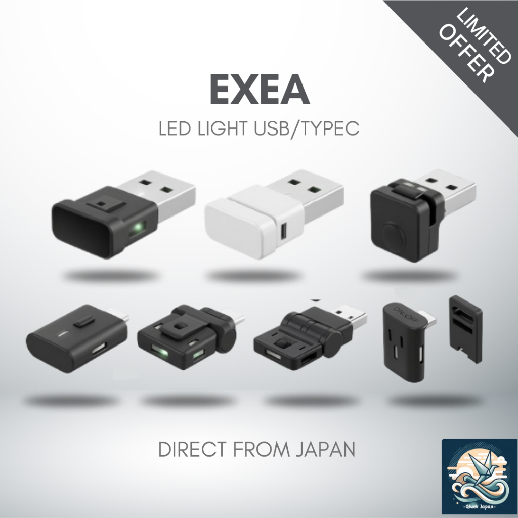 EXEA Car Interior LED Light USB/TypeC 8 colors [Direct from Japan] | Shopee Malaysia
