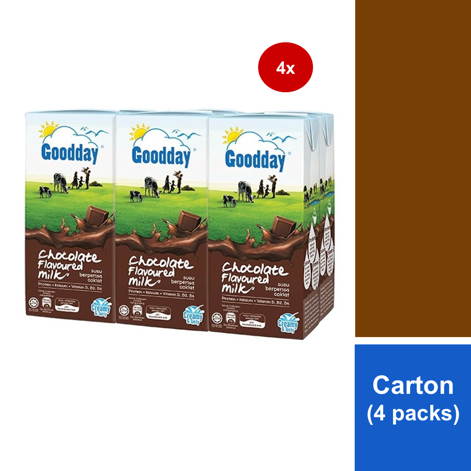 [Carton Deal] Goodday UHT Chocolate Flavoured Milk 200ml x 6 x4s ...