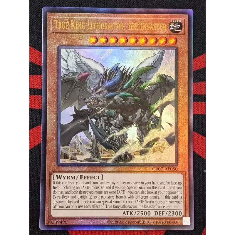YUGIOH KONAMI CR07-AE080 True King Lithosagym, the Disaster (UTR) | Shopee Malaysia