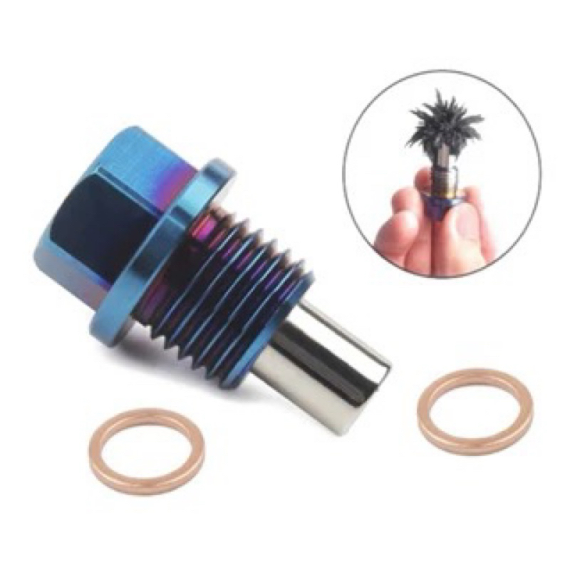 Reusable Permanent Magnetism 5000 Gs Titanium Alloy Magnetic Oil Drain ...