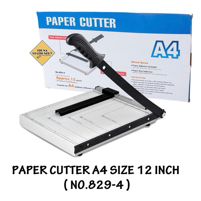 Ziraffe A4 PAPER CUTTER No.829-4(A4)10"x12" STEEL BASE A4纸剪切器 | Shopee ...