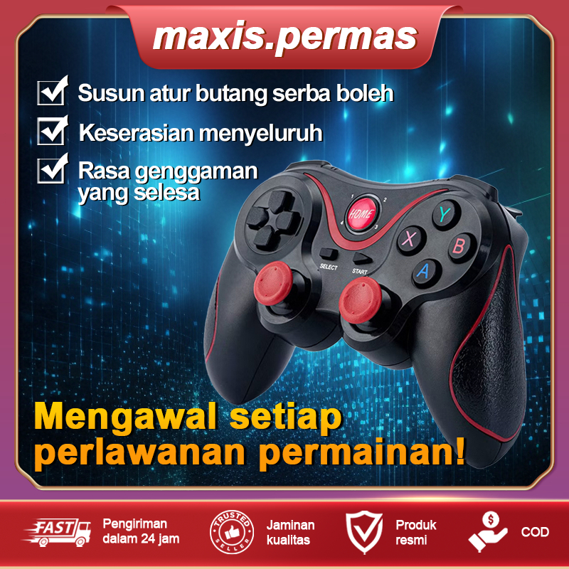 X3 Gamepad Bluetooth Wayarles Untuk Android iOS PC TV PS4 PS5 Gaming ...