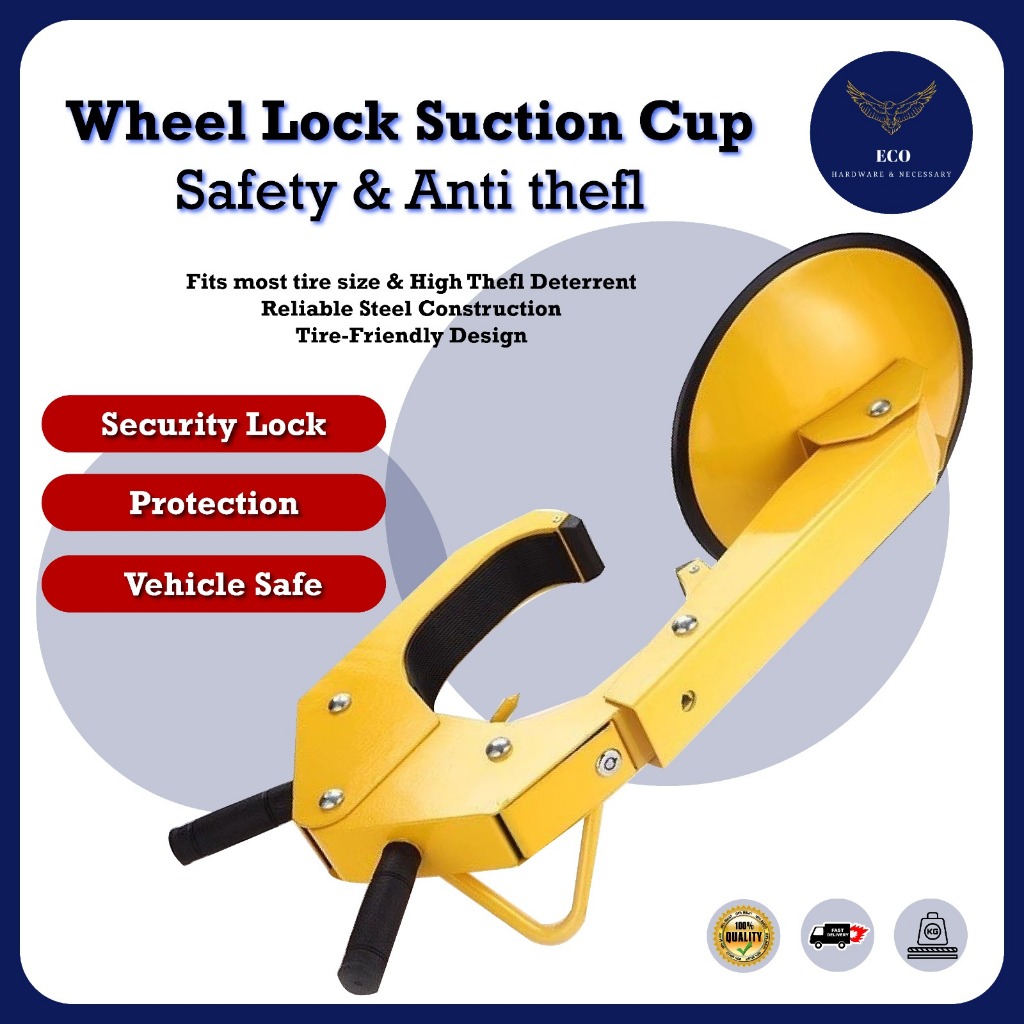 78CM Standard Type Car Wheel Lock Suction Cup Security Tyre Lock Clamp ...