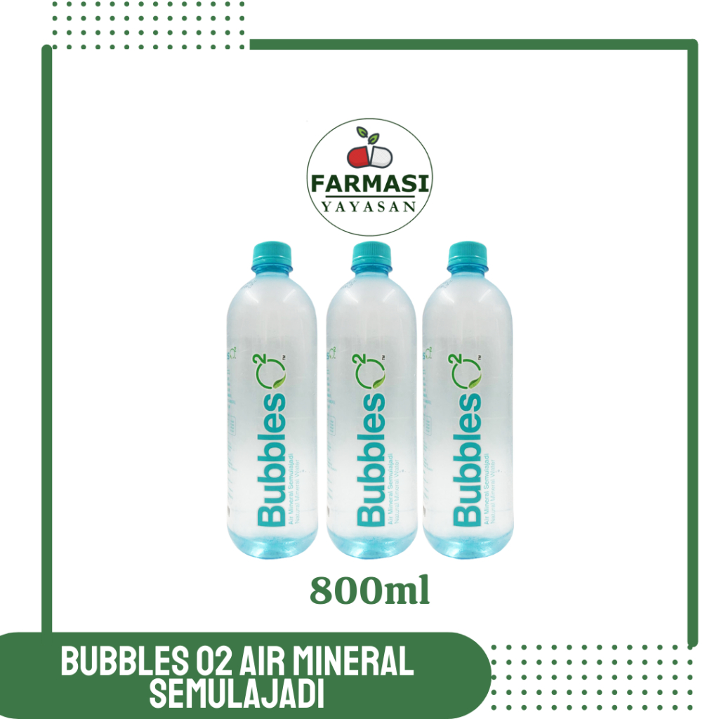 BUBBLES 02 AIR MINERAL SEMULAJADI 800ML | BUBBLES 02 NATURAL OXYGENATED MIRAL WATER 800ML ...