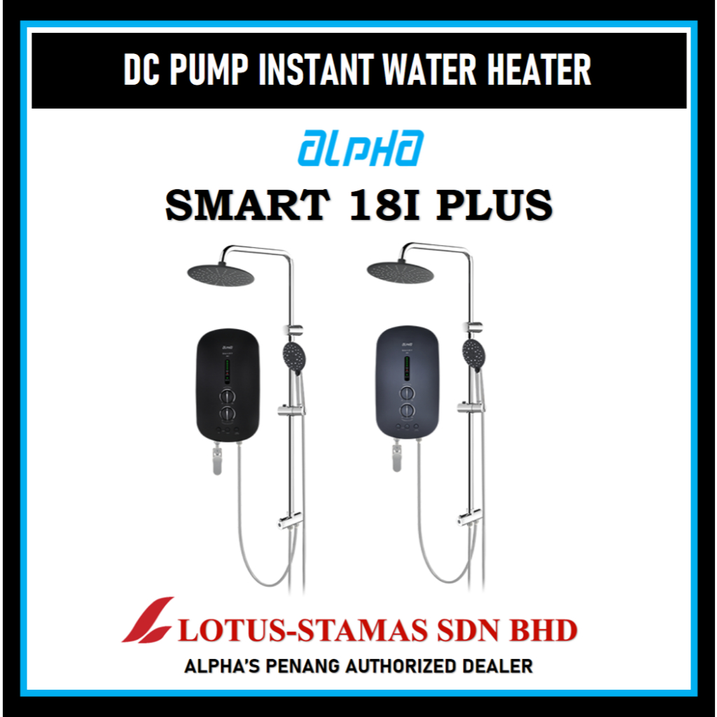 🔥FREE SHIPPING🔥 ALPHA SMART 18I DC PUMP INSTANT WATER HEATER WITH RAIN ...