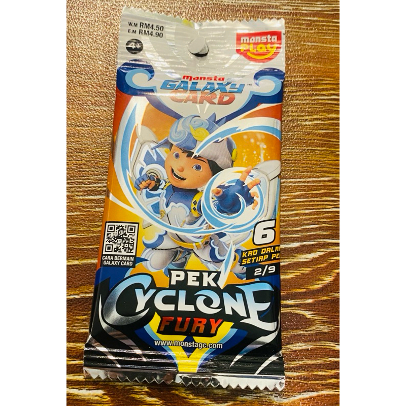 Pek CF Cyclone Fury 2/9 Emas Monsta Galaxy card Boboiboy | Shopee Malaysia