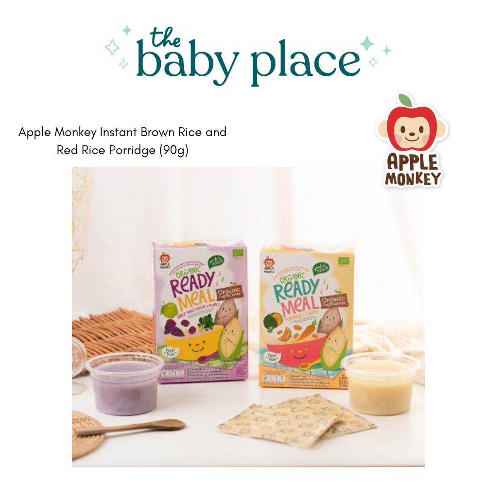 Apple Monkey Instant Brown Rice and Red Rice Porridge (90g) | Shopee ...