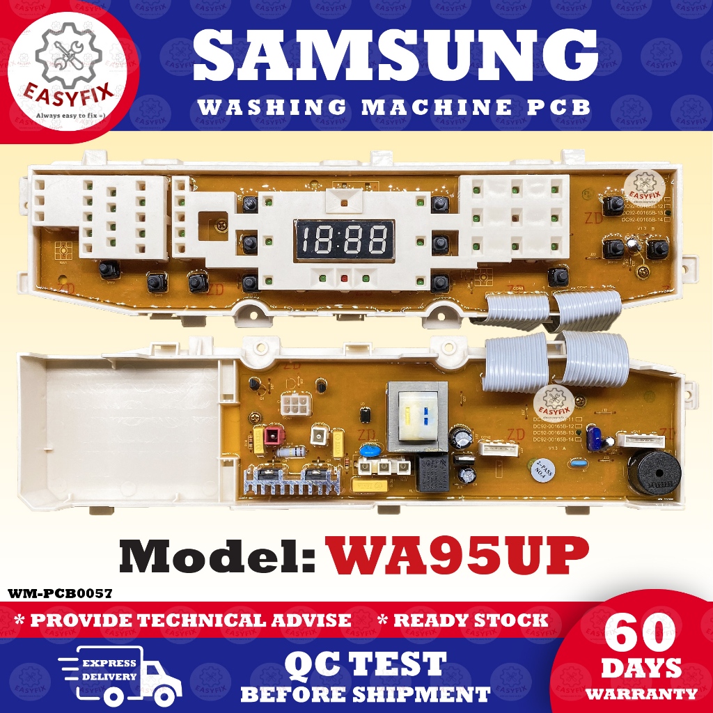 WA95UP SAMSUNG WASHING MACHINE PCB BOARD (CONTROL BOARD) | Shopee Malaysia