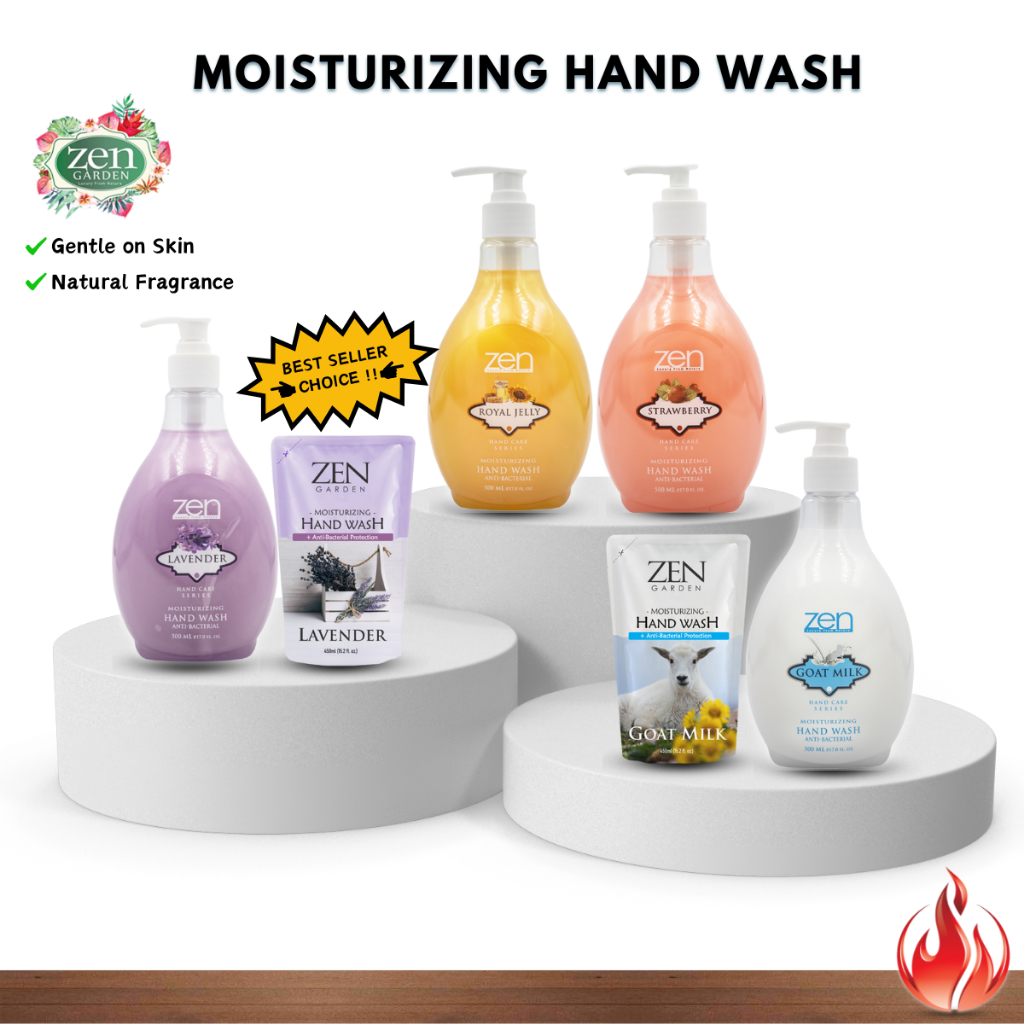 ZEN Anti Bacterial Moisturizing Hand Wash 500ml Hand Care Series | NRPA ...