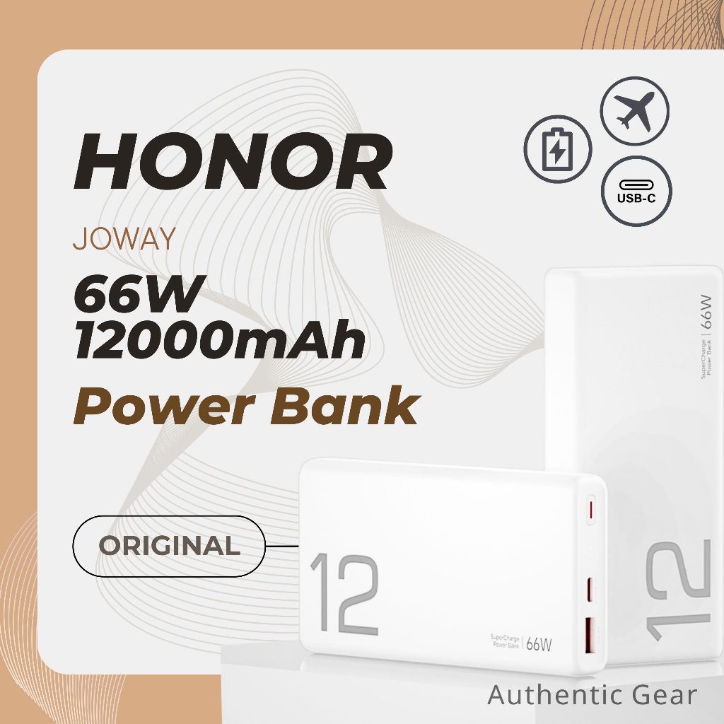 Original Honor Choice JOWAY 66W 12000mAh SuperCharge Power Bank Type-C Powerbank | Shopee Malaysia