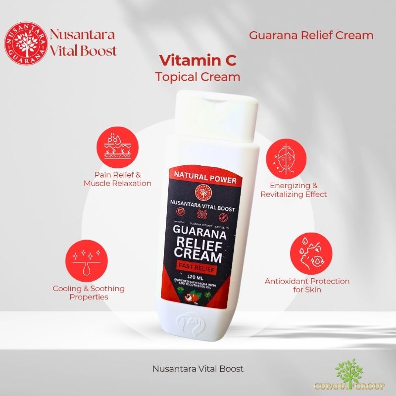 Nusantara Guarana Vital Boost Relief Cream | Shopee Malaysia