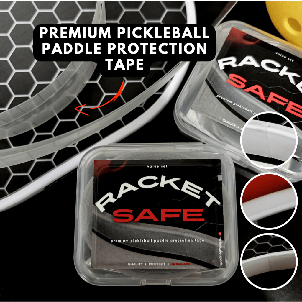 RACKETSAFE Premium Pickleball Paddle Edge Guard Tape - 14mm/16mm edge ...
