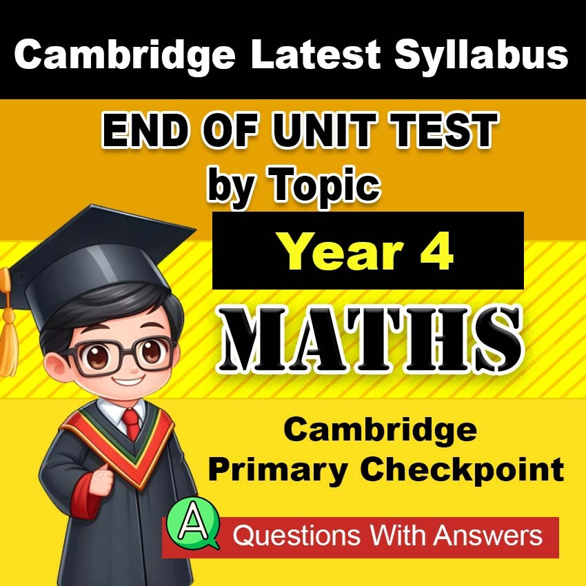 WE4 [SOFTCOPY] Cambridge Primary Checkpoint Maths Year 4 End of Unit ...