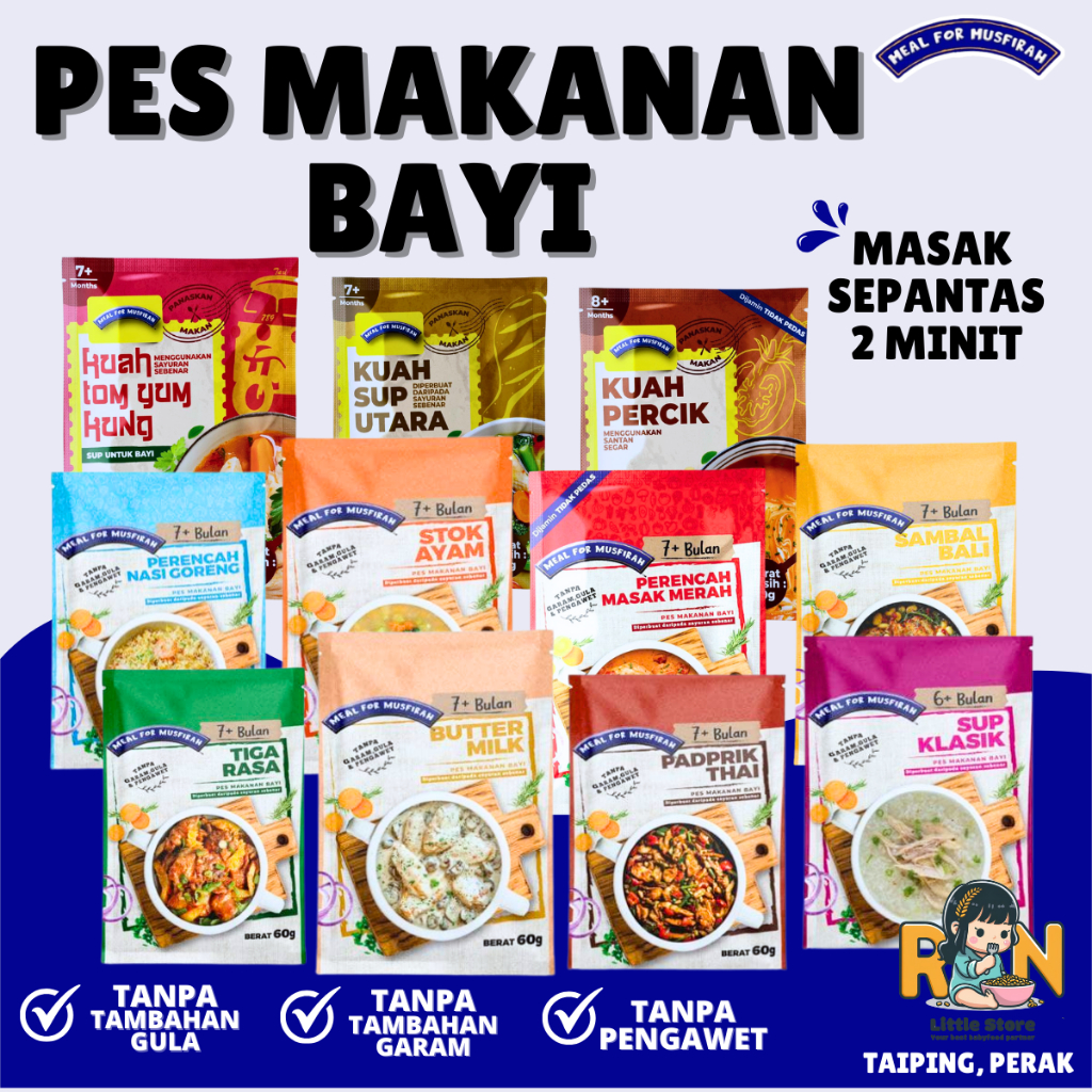 MEAL FOR MUSFIRAH Baby Food Pes Makanan bayi 7 Bulan | Shopee Malaysia
