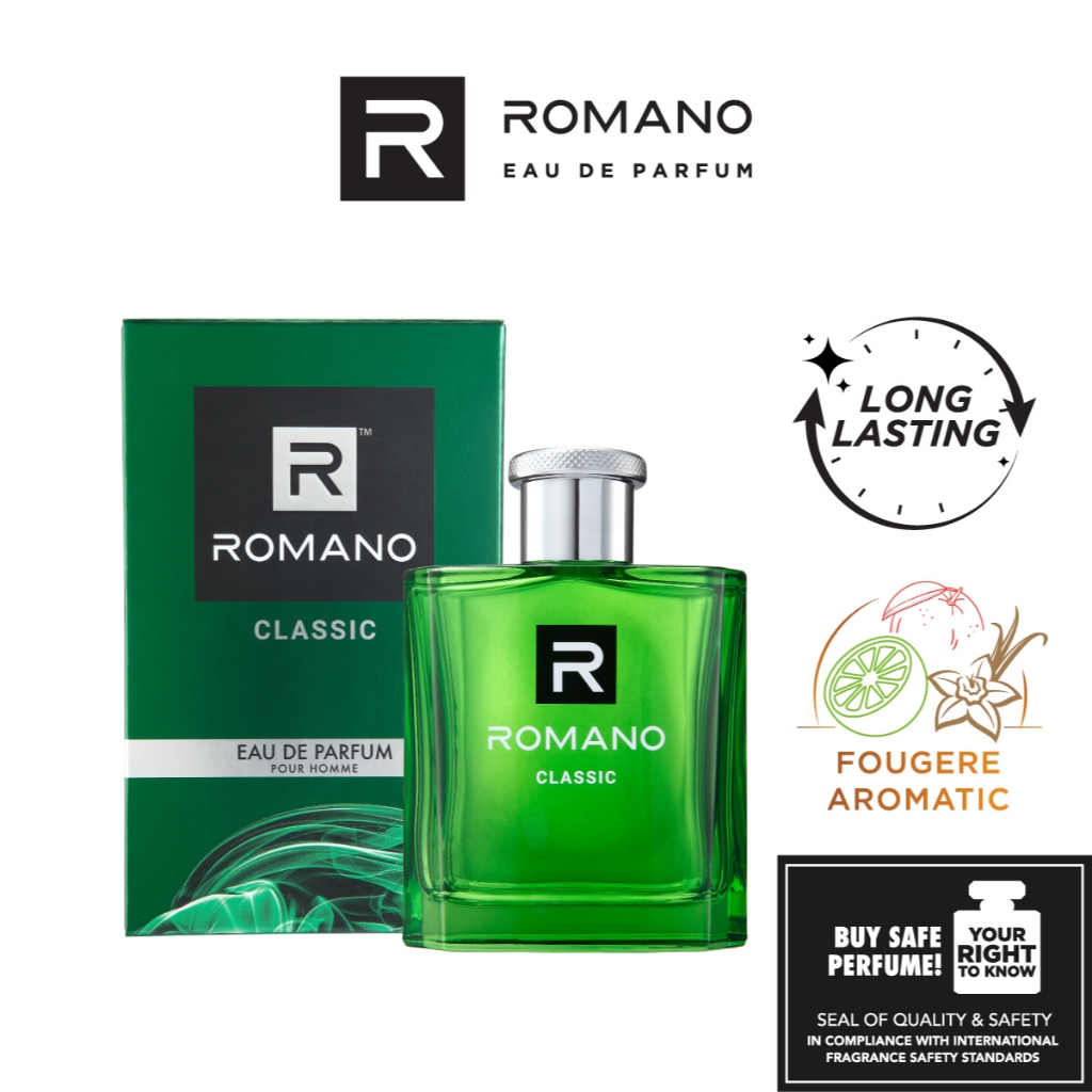ROMANO EDP - Classic 100ml | Longer Lasting Modern Perfume | Minyak ...