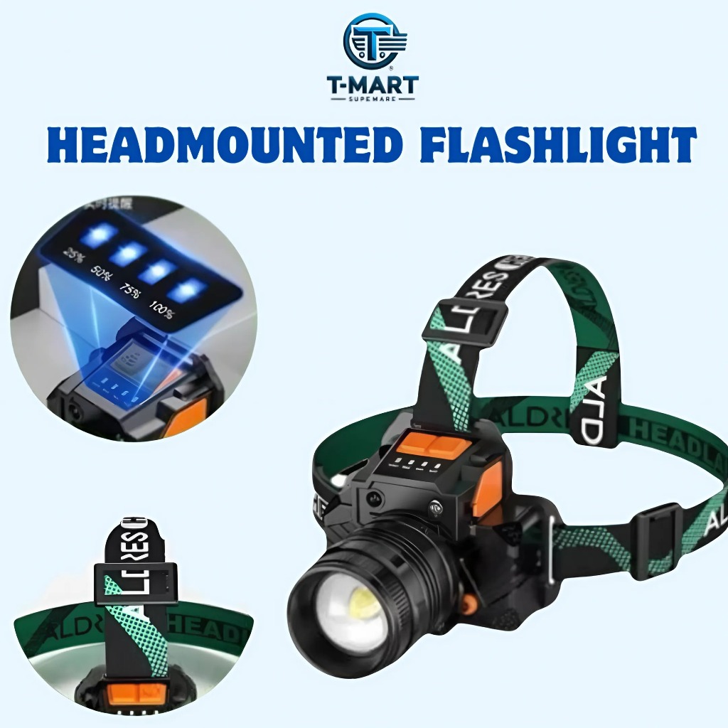 Rechargeable Waterproof Headlamp Flashlight Glare Zoom Headlight USB ...