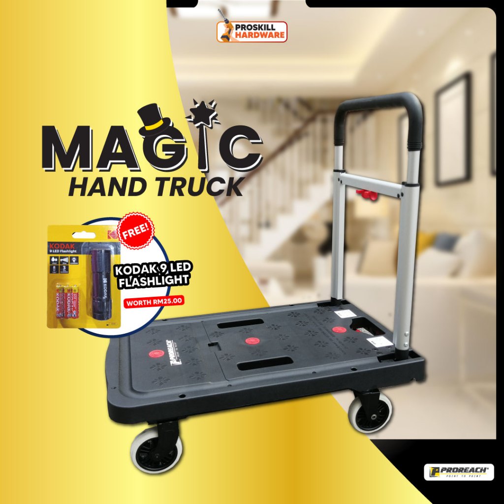 PROSKILL HARDWARE Premium Hand Truck Trolley Folding Hand Truck Mini ...