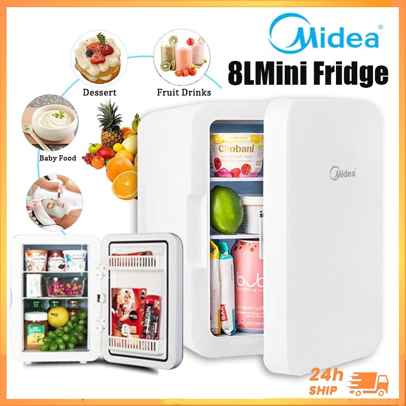 Midea 8L Car Home Mini Refrigerator Cooler Fridge Peti Sejuk Kereta ...