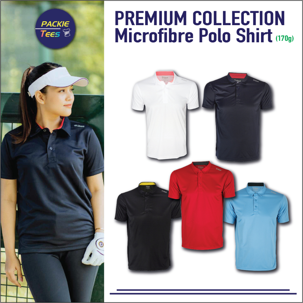 💎[PREMIUM]TT01 Combo Pique Quick Dry Polo Shirt Microfibre Mini Eyelet ...
