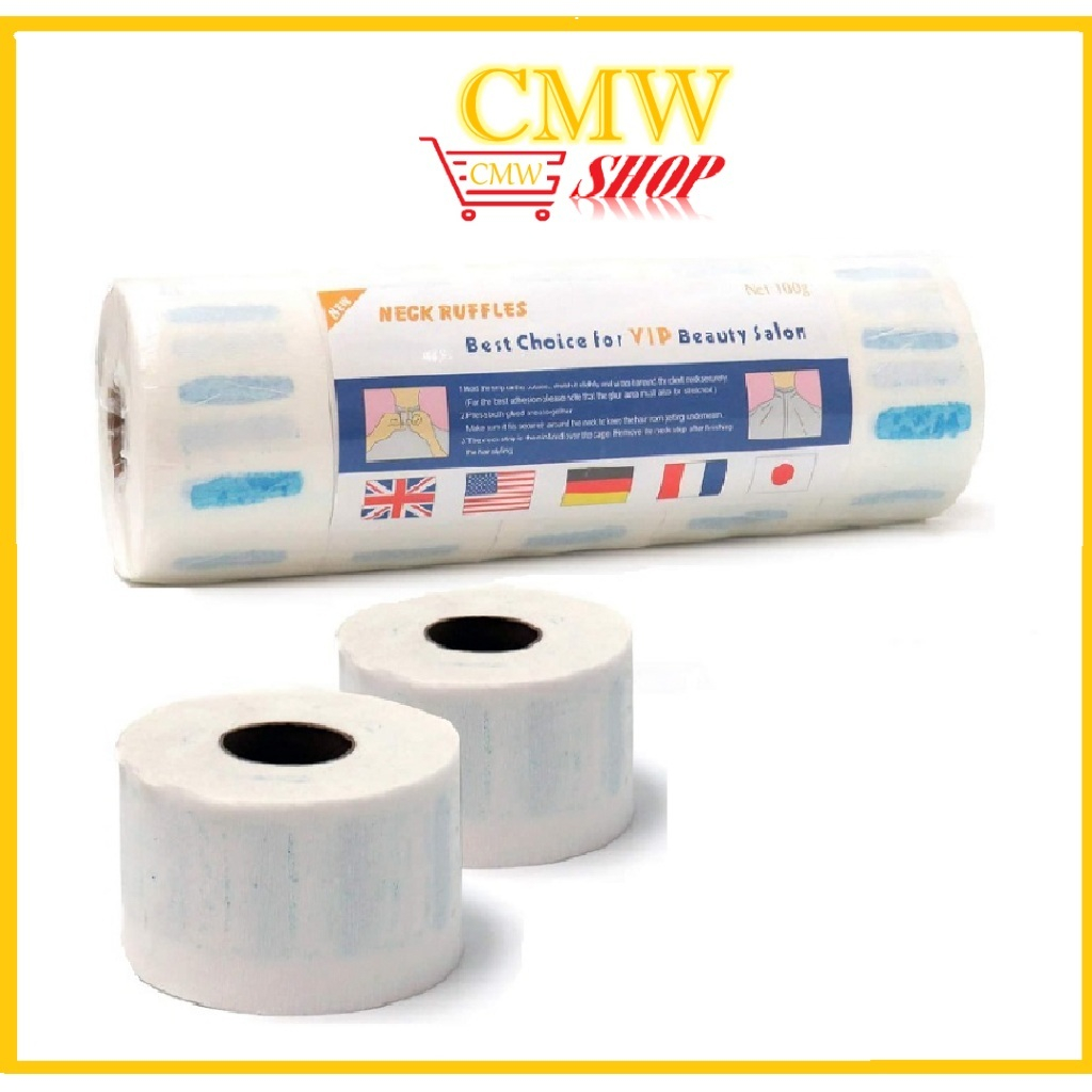 Disposable Neck Tissue Paper Ruffle Roll for Barber Salon Hairdressing ...