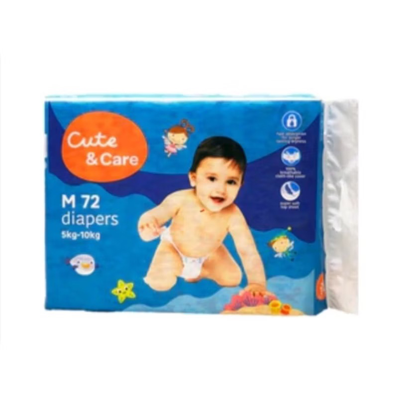 💯 Original Cute And care Pampers M72 5kg-10kg | Shopee Malaysia