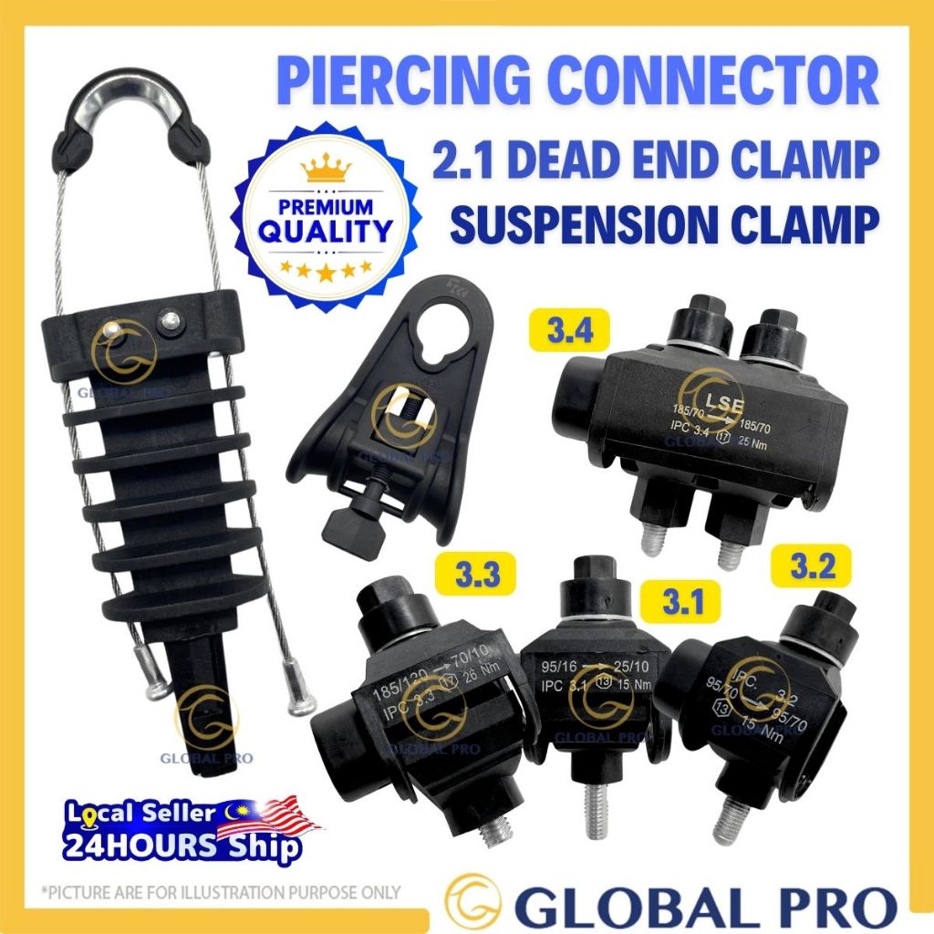 IPC Premium Piercing Connector Dead End Clamp TNB Wire Connector ABC ...