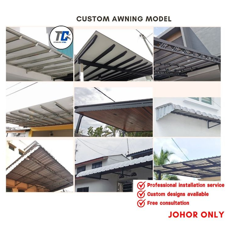 Customize Awning Rumah / Material # ACP # Pu Metal # Pu Foam # New ...