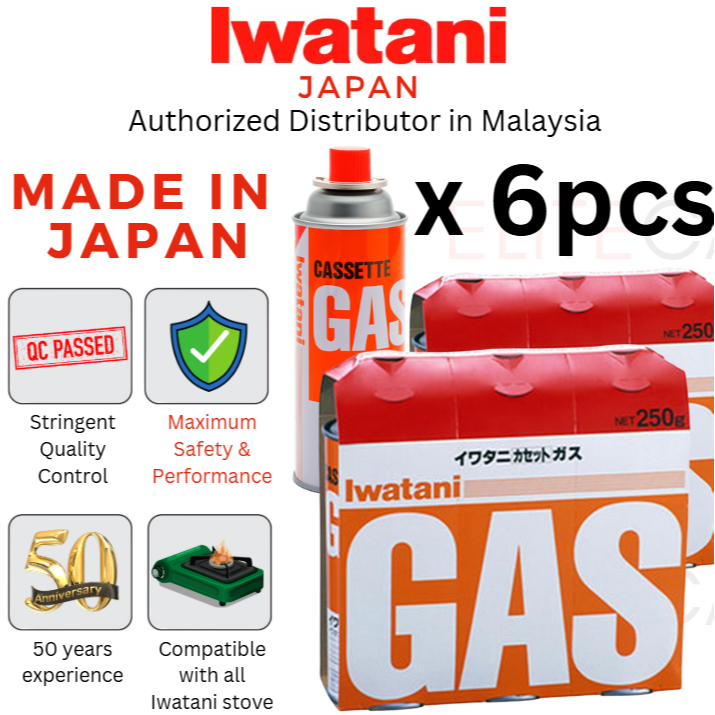 (order separately) Made in Japan Iwatani Butane Gas Cartridge Refill Canister Portable Stove CB ...