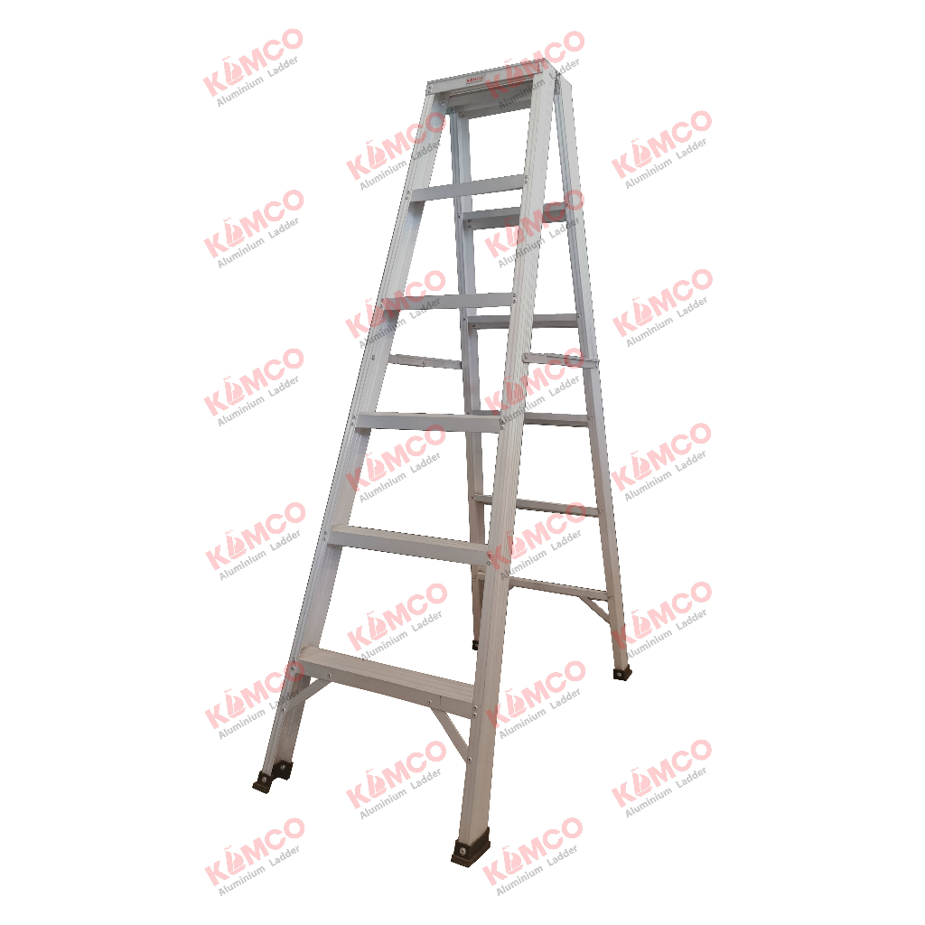 Kamco 6-STEPS A-Frame "DOUBLE" Sided Welded Aluminium Ladder, Tangga ...