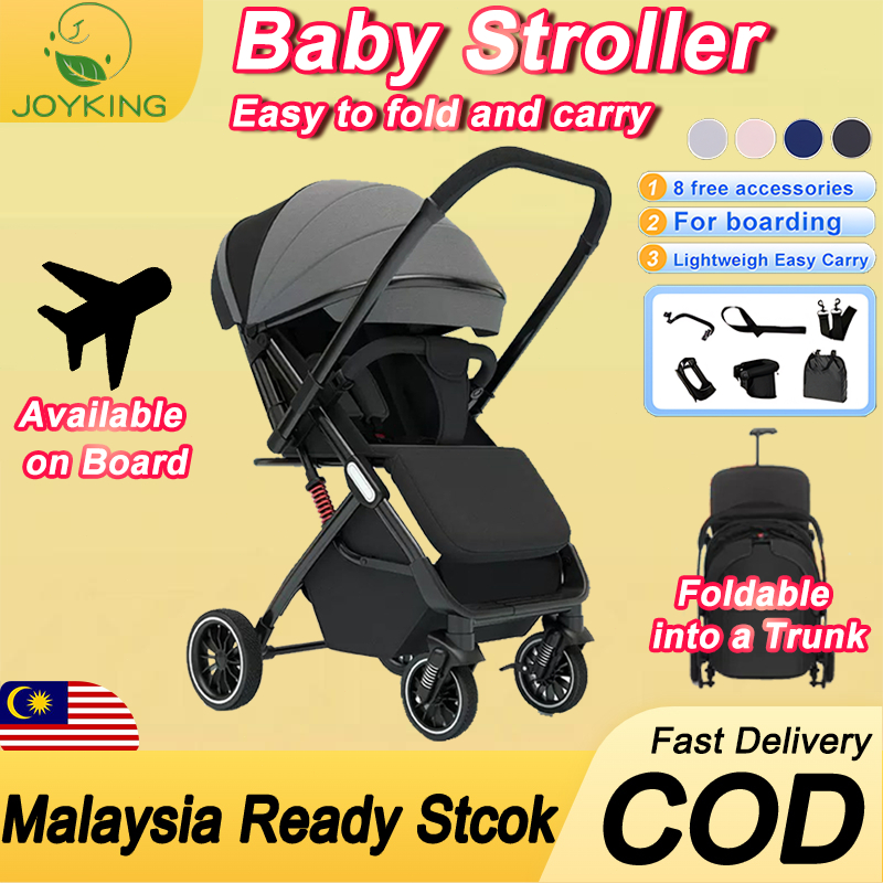 Ready Stock Kids Stroller Lightweight with Seat Belt Easy Carry ...