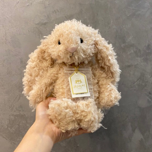 Jellycat Bashful Luxe Curly Bunny 31cm | Shopee Malaysia