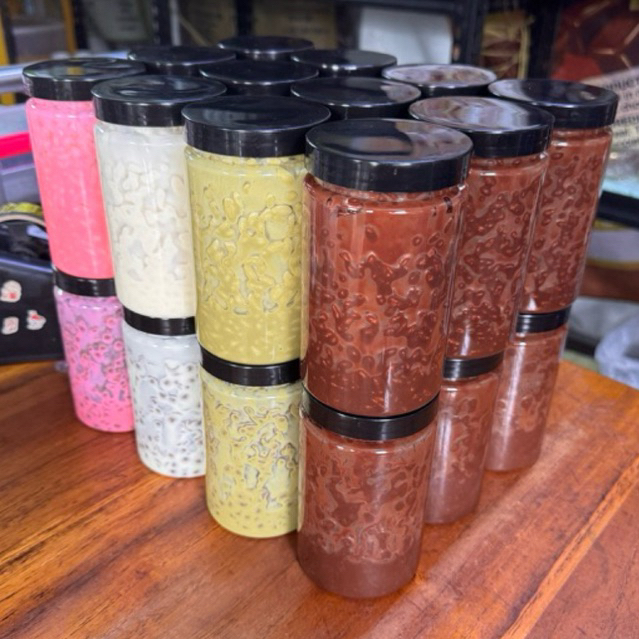 24pcs Borong Choco Jar 400ml Chocolate White Strawberry MatchalMini ...