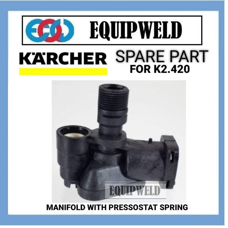 SPARE PART - KARCHER PART 8 MANIFOLD WITH PRESSOSTAT SPRING ASSEMBLY ...