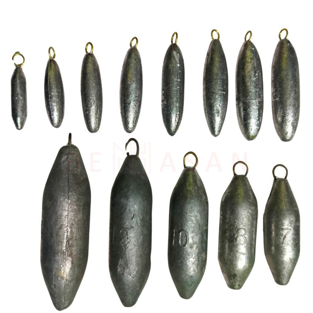 Batu Ladung Timah Batu Ladung # CIGAR Fishing Lead | Shopee Malaysia