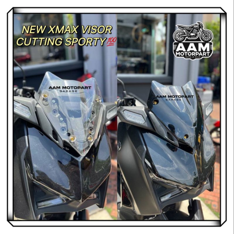 YAMAHA XMAX250 V2 WINDSHIELD XMAXV2 BATMAN VISOR TANDUK VERSION YAMAHA ...